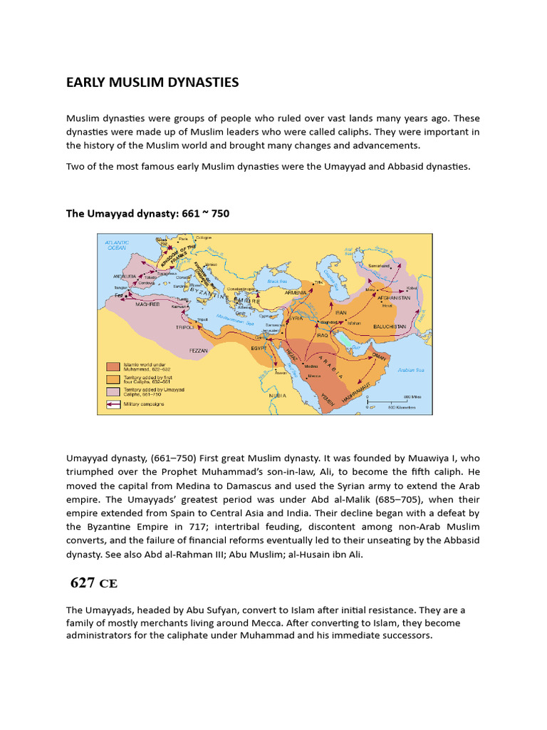 Early Umayyad Dynasty Overview | PDF | Caliphate | Ali