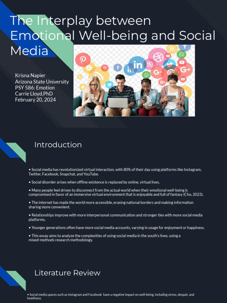Emotional Well-being and Social Media Impact | PDF | Social Media ...