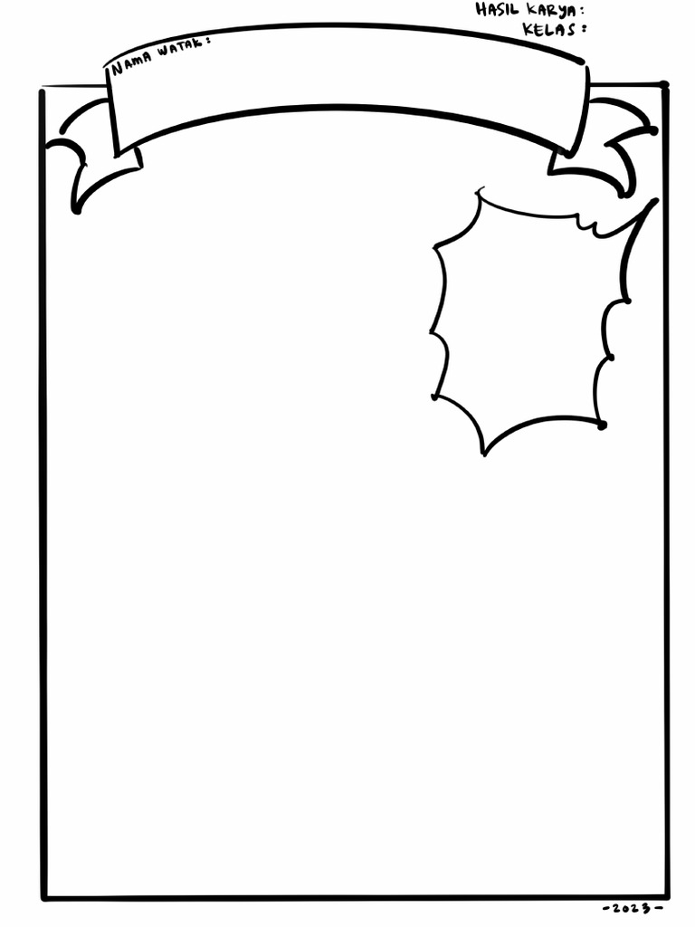 Template Character For Comic Competition | PDF