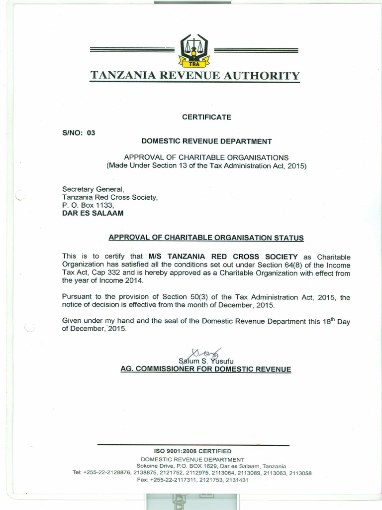 Charitable Status | PDF