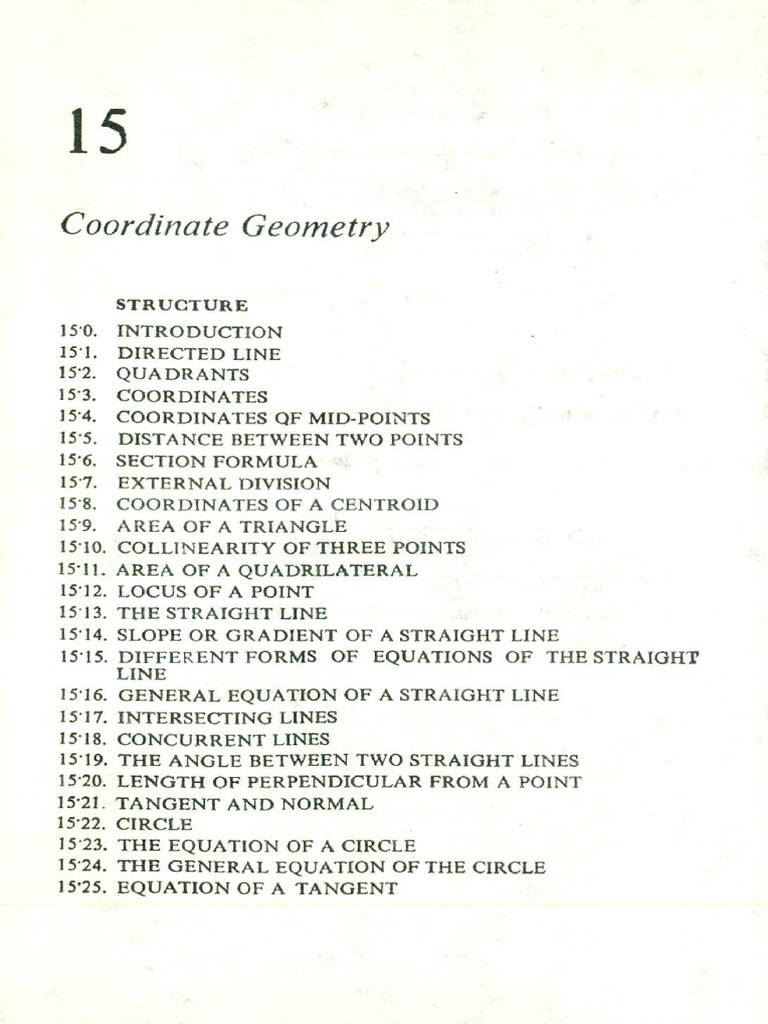 Chapter15 (Coordinate Geomatry) | PDF | Cartesian Coordinate System ...