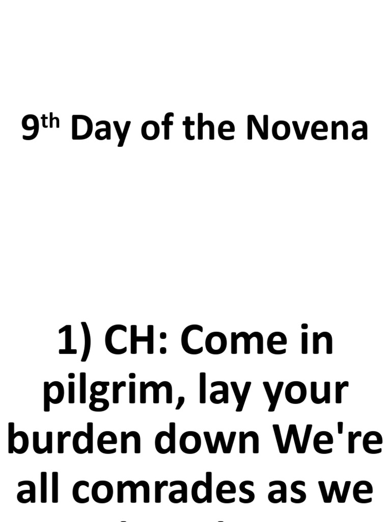 9th Day of the Novena Prayers | PDF