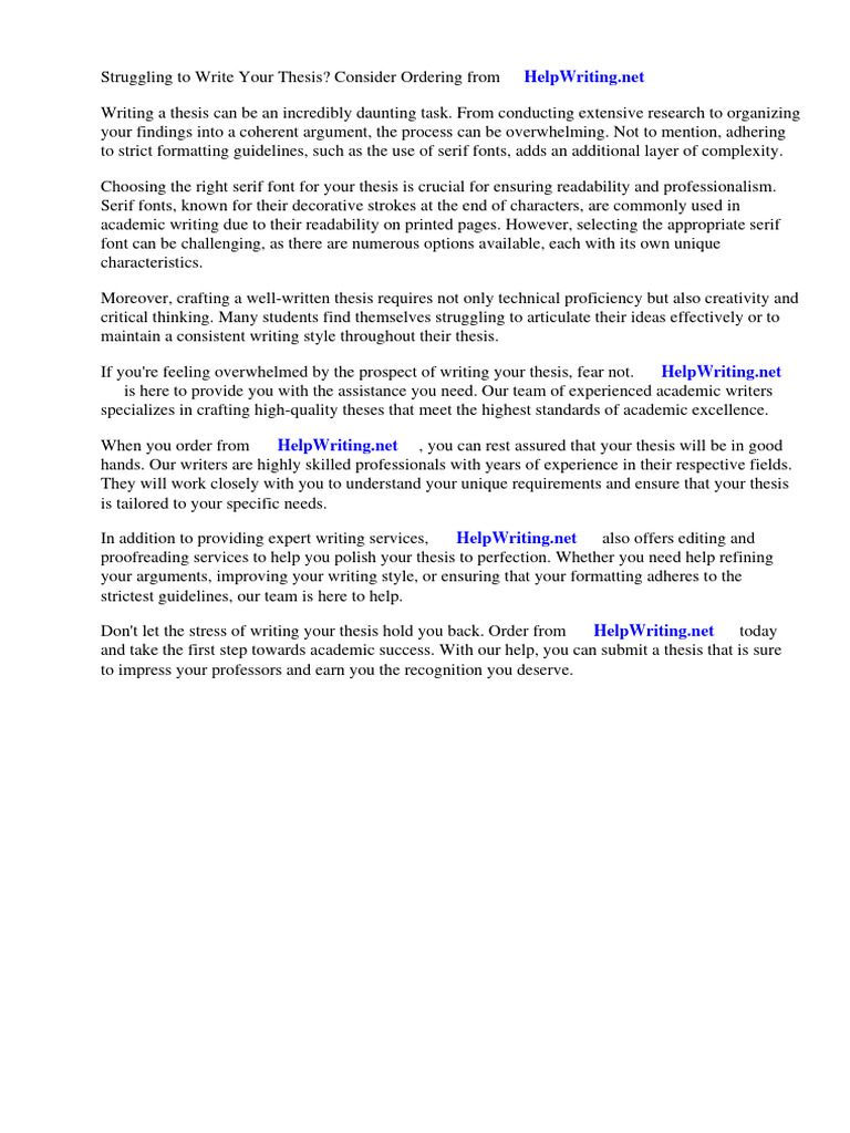 Thesis Serif Font | PDF | Typefaces | Serif