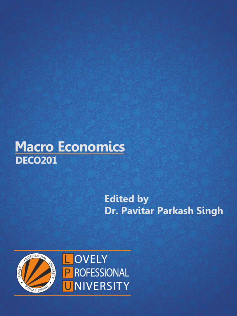 Macro Economics Book 1 | PDF