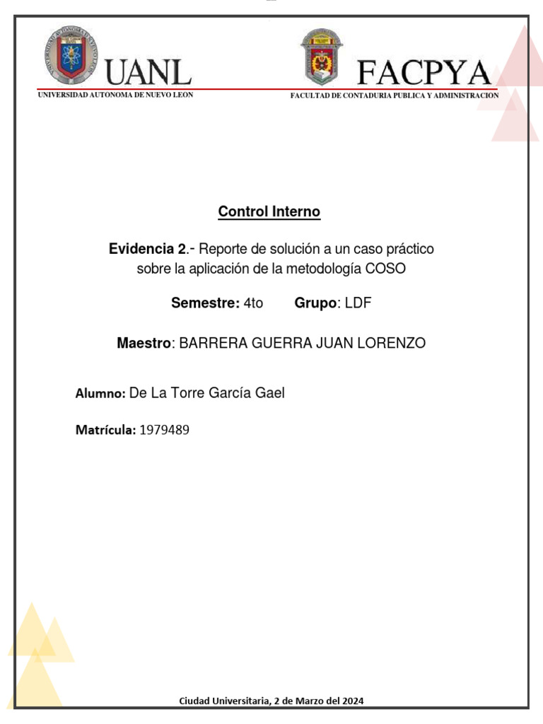 Ev 2 Control Interno | PDF