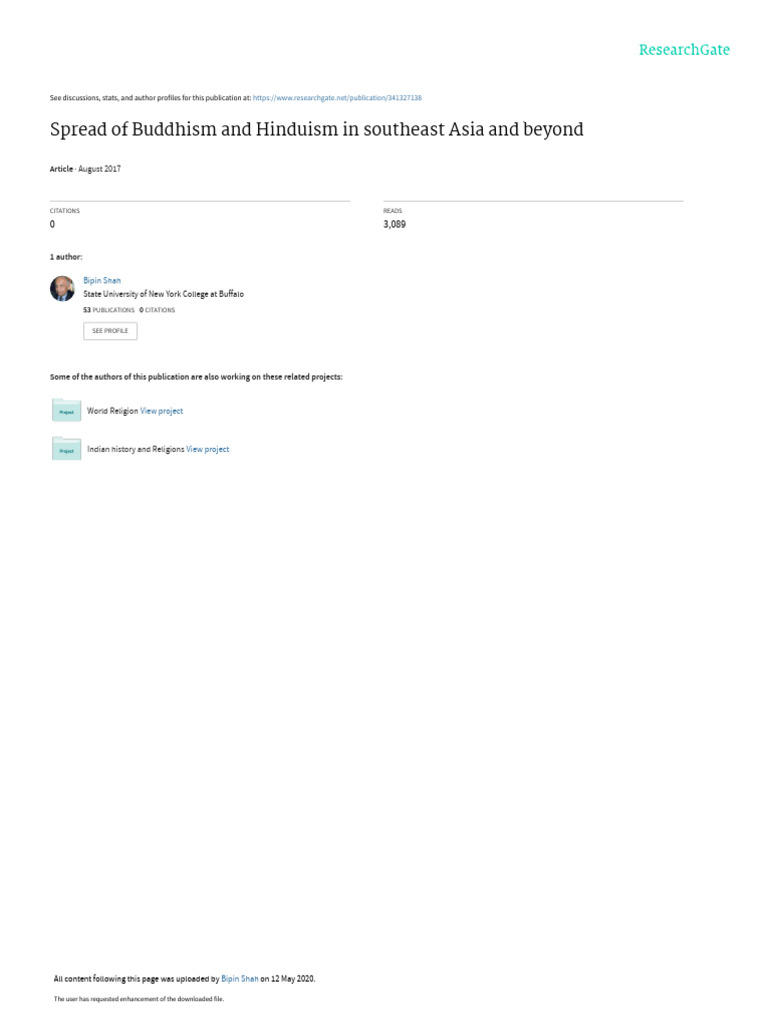 Buddhism and Hinduism Spread in SE Asia | PDF | Ashoka