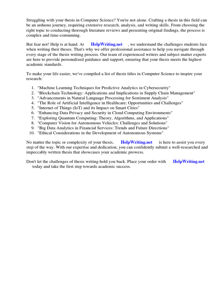 List of Thesis Titles in Computer Science | PDF | Career & Growth | Art