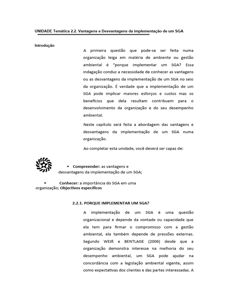 Aula 4-Vantagens e Desvantagens Na Implementacao Do SGA | PDF | Gestão de recursos humanos ...