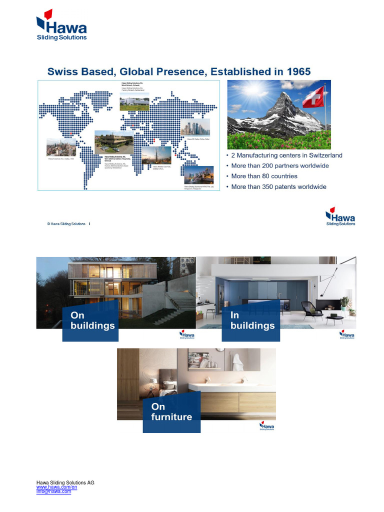 Hawa Sliding Solutions Product Overview | PDF | Door | Architectural Elements
