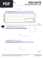 KS2 Area and Perimeter Practice Questions | PDF | Area | Rectangle