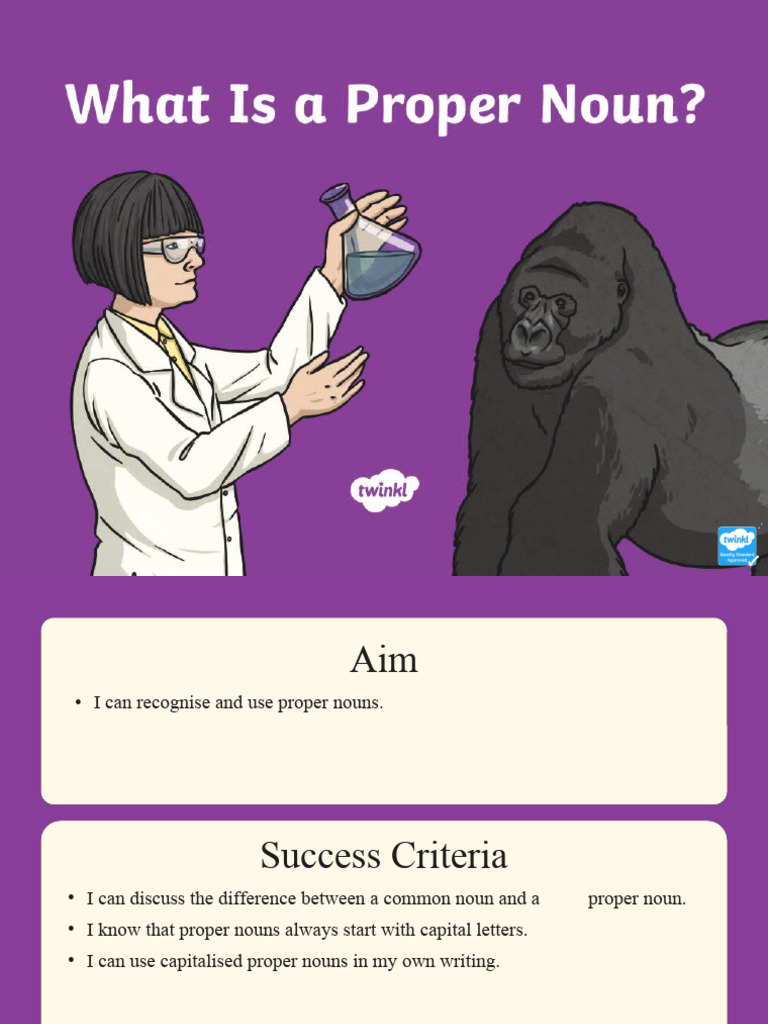t2 e 3148 Proper Nouns ks2 What Is A Proper Noun Powerpoint - Ver - 6 | PDF