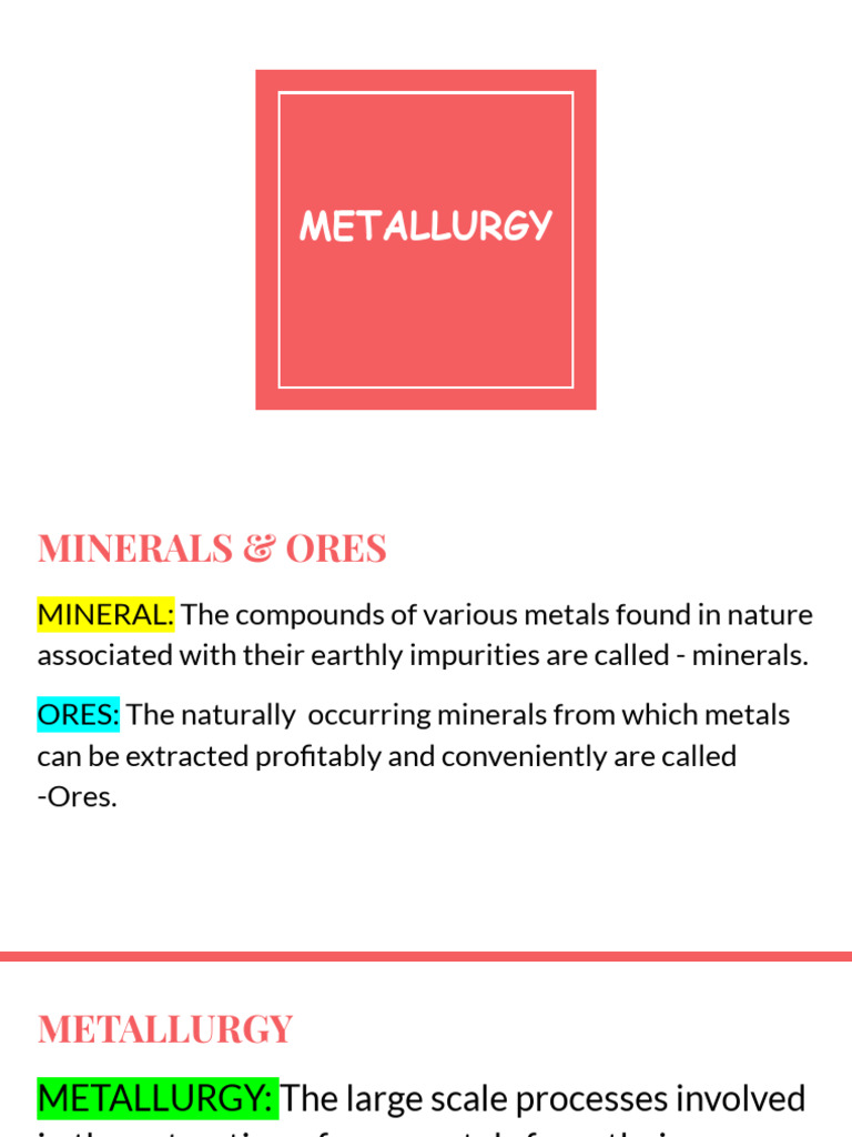 Metallurgy | PDF | Aluminium | Aluminium Oxide