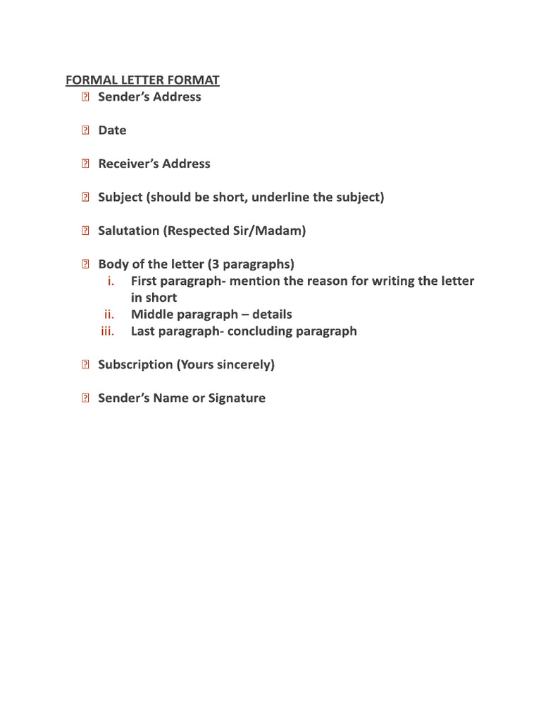 Formal Letter Format and Samples | PDF