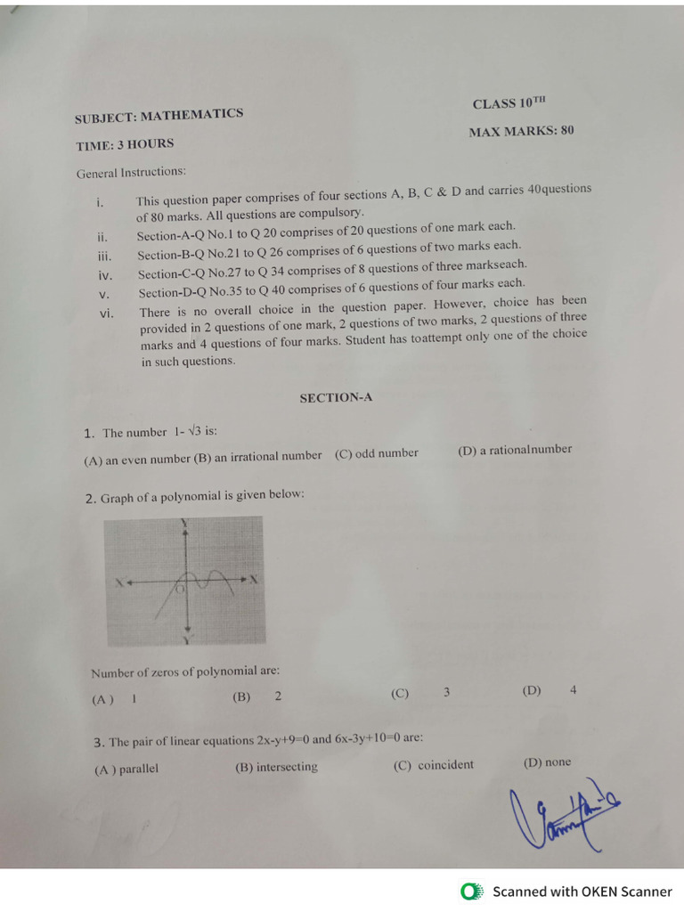 MT Mathematics 10th | PDF