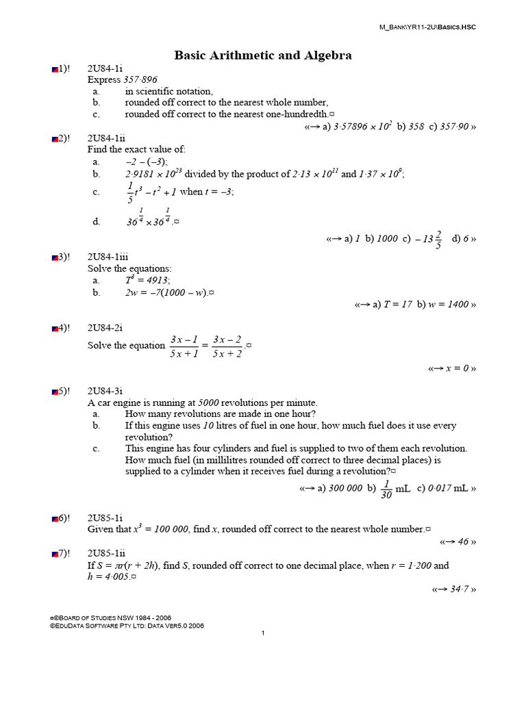 Basics HSC | PDF | Significant Figures | Numbers