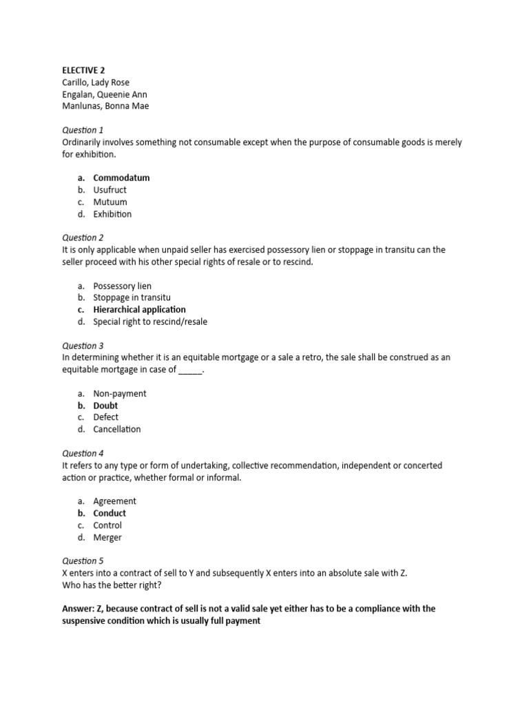 For 3rd Exam Elective 2 | PDF