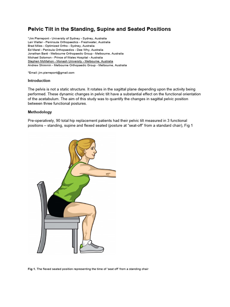pelvic-tilt-in-the-standing | PDF | Pelvis | Musculoskeletal System