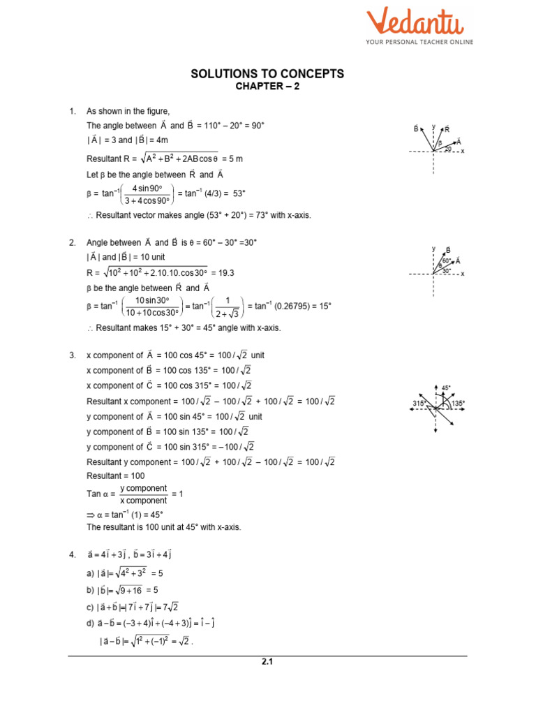 HC Verma Solutions Class 11 Chapter 2 - Physics and Mathematics ... HC Verma Solutions Class 11 Chapter 2 - Physics and Mathematics ...