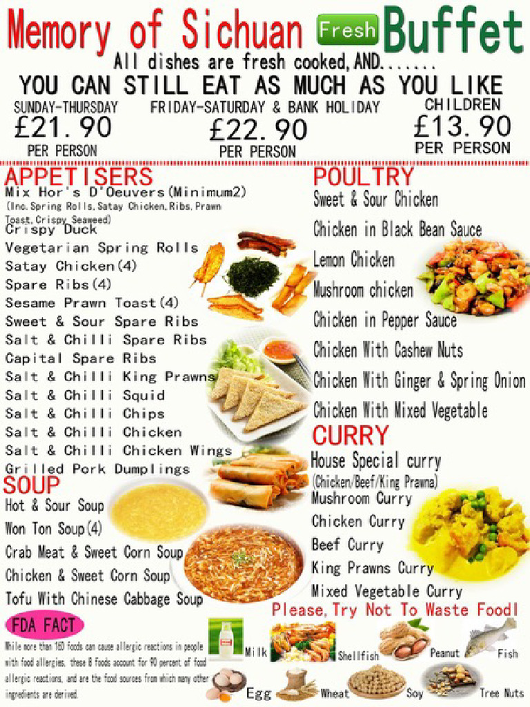 Buffet Menu | PDF