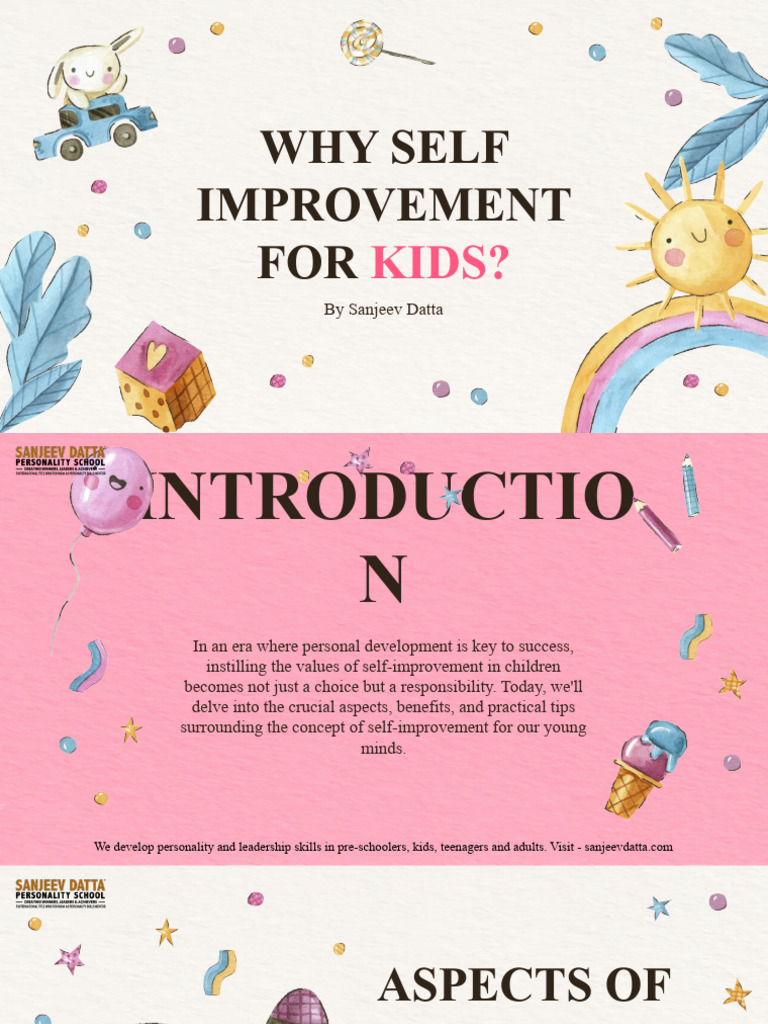 Why Self Improvement For Kids? | PDF | Career & Growth | Self-Improvement