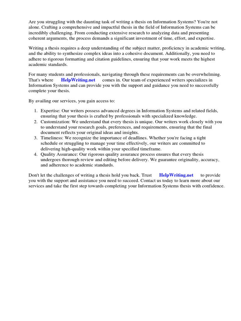 Information System Thesis PDF | PDF | Information System | Information