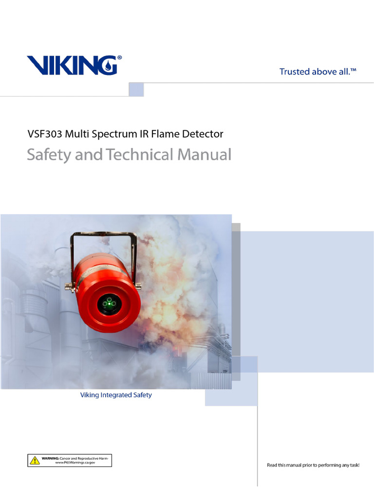 VSF303 Flame Detector Manual | PDF | Electrical Wiring | Electricity