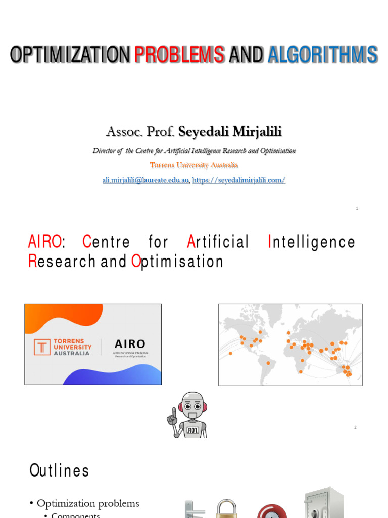 Seyedali Mirjalili | PDF | Mathematical Optimization | Mathematical Analysis