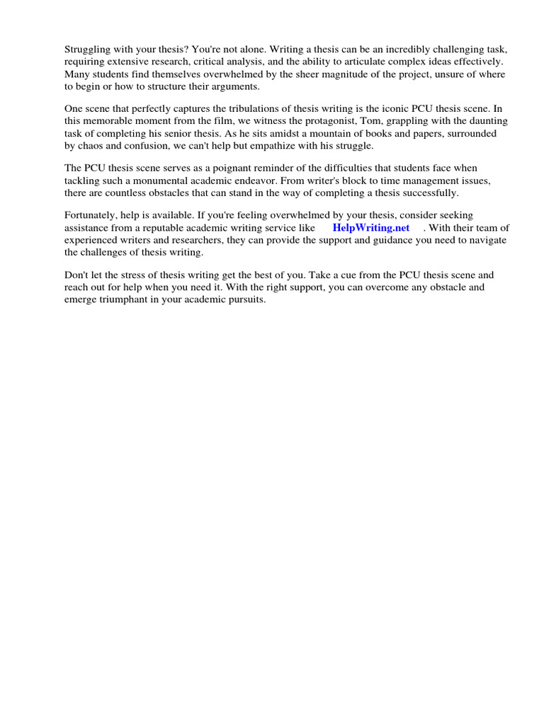 Pcu Thesis Scene | PDF | Qualitative Research