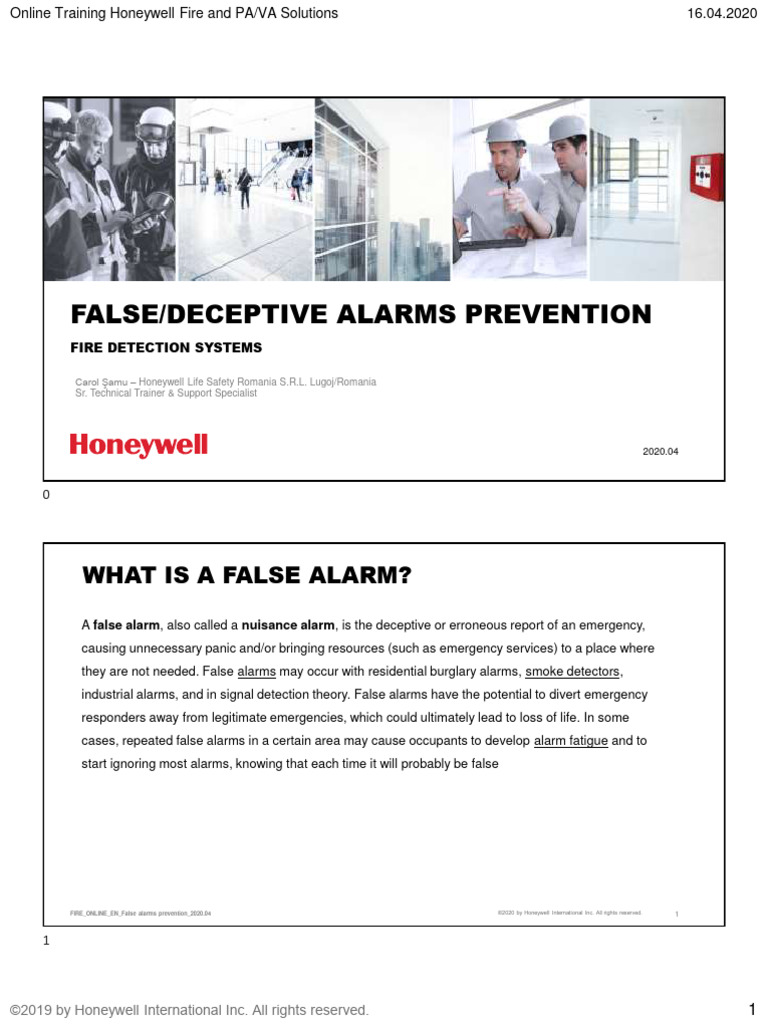 FIRE ONLINE en False Alarms Prevention 2020.04 | PDF | Physical ...