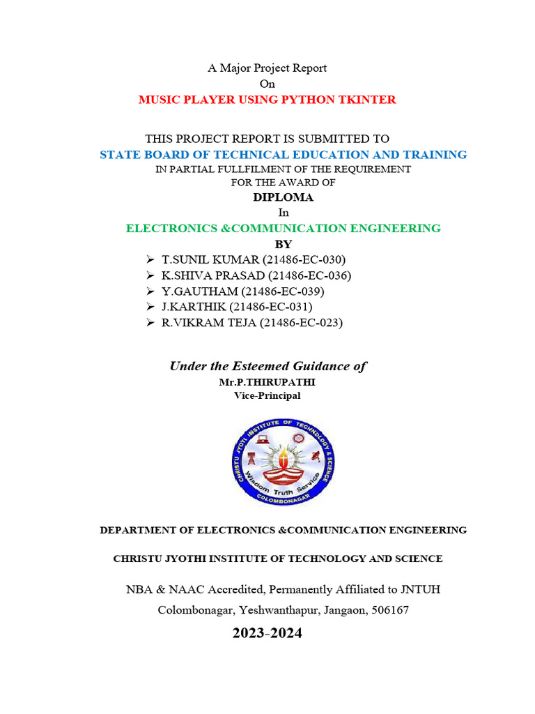 Project Document222 Pdf Python Programming Language Library Computing