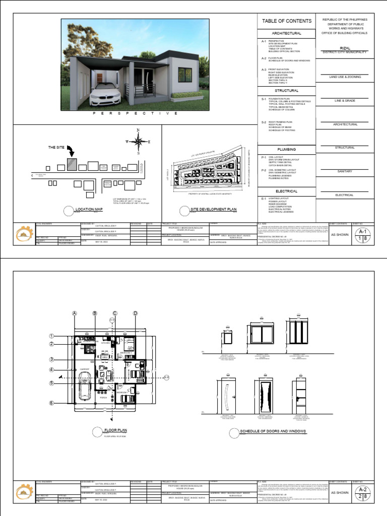 Cayton Bsce 3-2 Completed Plans Unit 1 | PDF