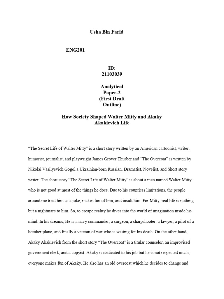 Analytical Paper 2, ENG201, Usha Bin Farid, ID-21103039 | PDF