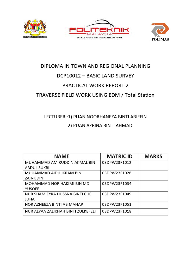 Report Total Station | PDF
