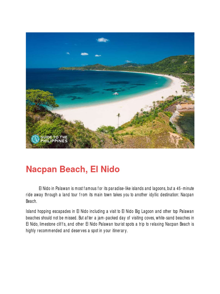 Tourist Spot Philippines | PDF | Oceanography | Physical Geography