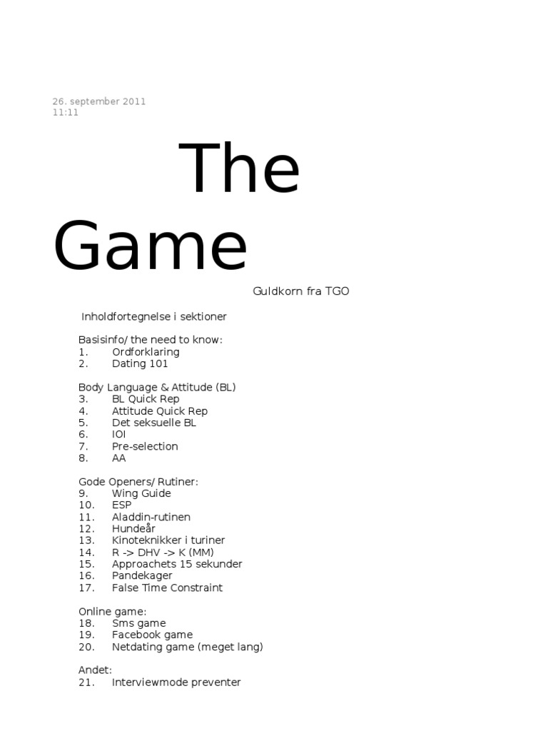 Game | PDF