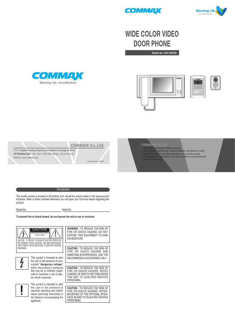 CDV-50 - en - Panou Interior | PDF