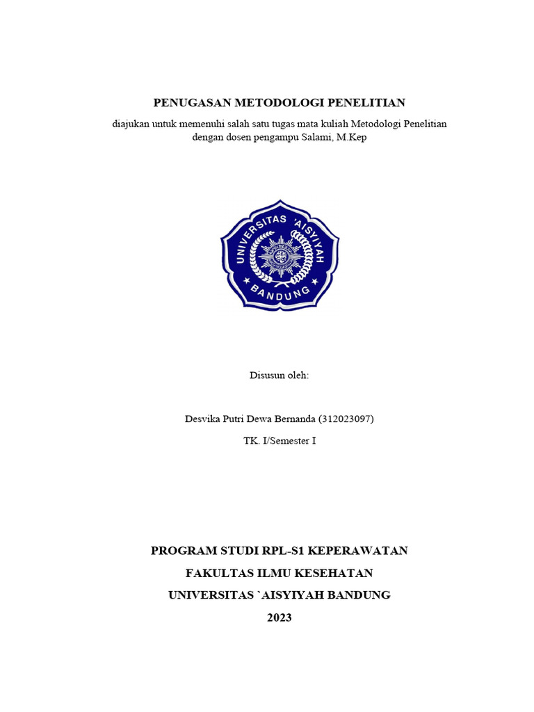 Metode Sampling Penelitian | PDF