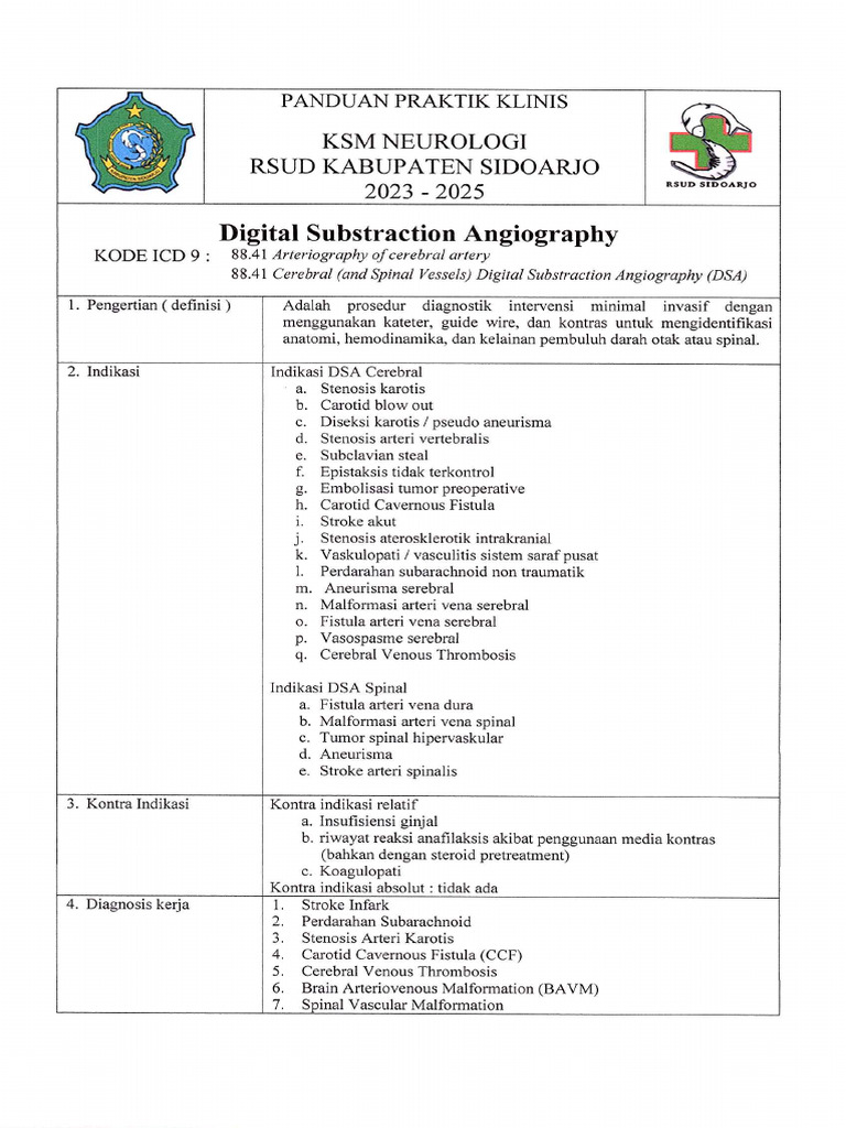 Digital Substraction Angiography | PDF