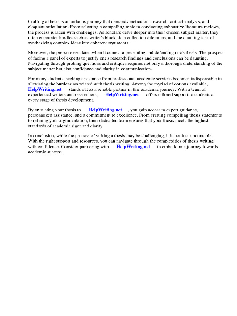 Thesis Defense Speech Example | PDF