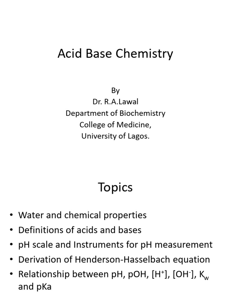 Acid-Base Chemistry & Buffers Guide | PDF | Buffer Solution | Acid