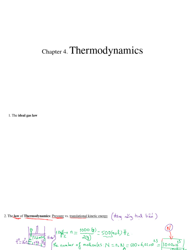 Ch.4 - Thermodynamics&The1stLawOfThermodynamics | PDF