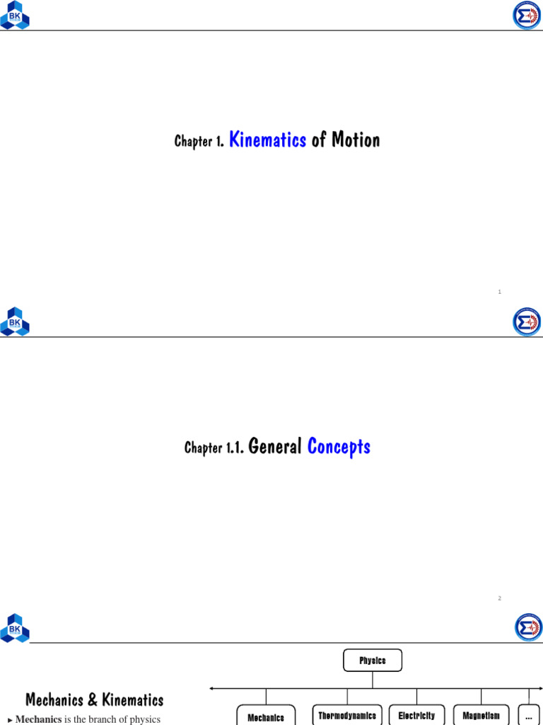 Ch.1 - Kinametics | PDF Ch.1 - Kinametics | PDF