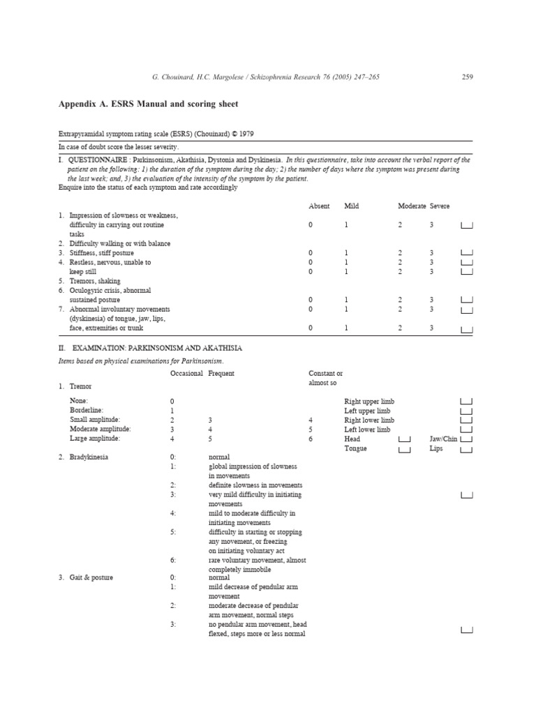 ESRS | Download Free PDF | Risperidone | Anatomical Terms Of Motion