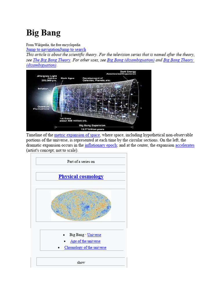 Big Bang | PDF | Big Bang | Universe