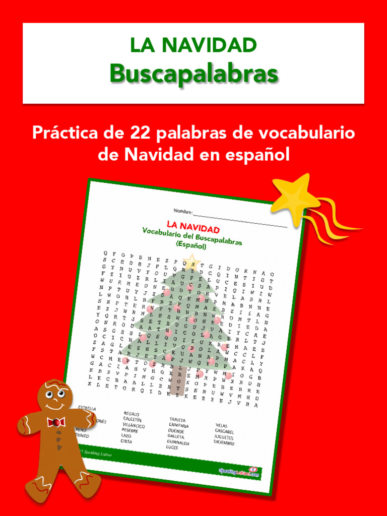 Christmas Vocabulary Word Search (Navidad) v1 | PDF Christmas Vocabulary Word Search (Navidad) v1 | PDF