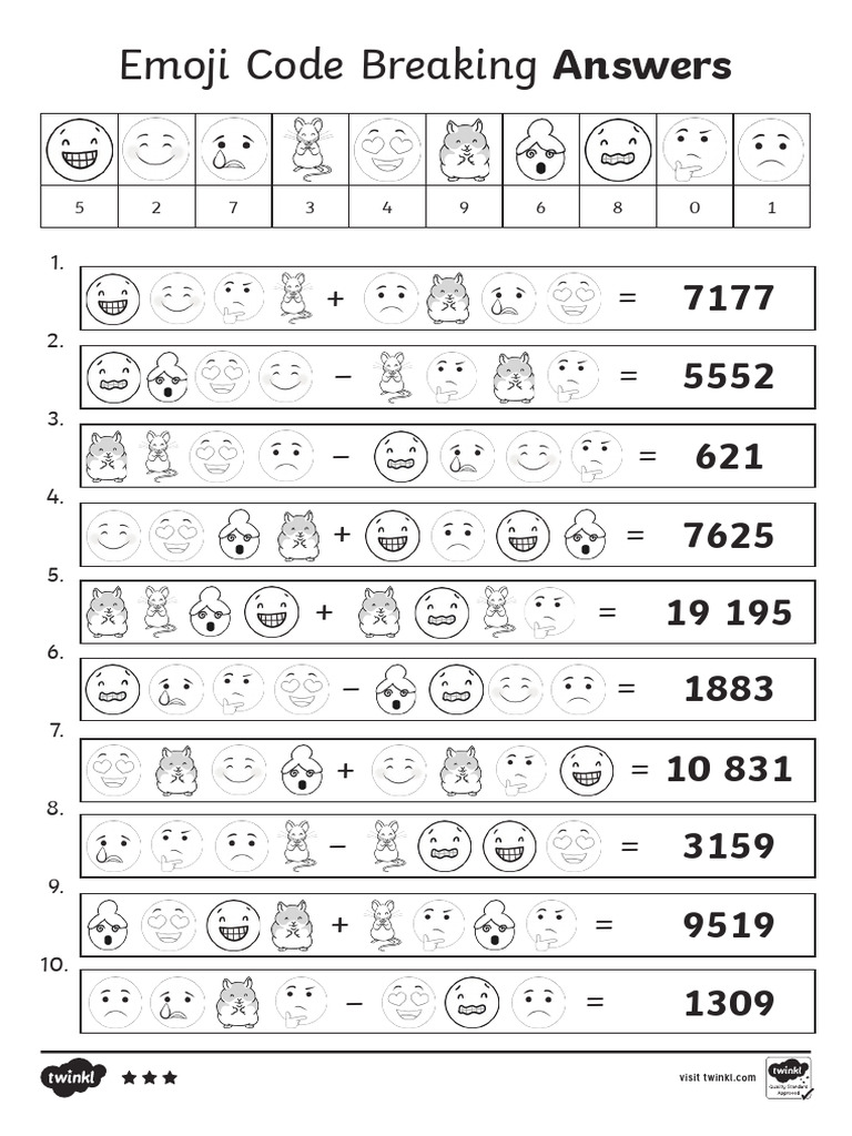 T2 m 17313 ks2 emoji code breaking activity sheets english ver 1 6 PDF