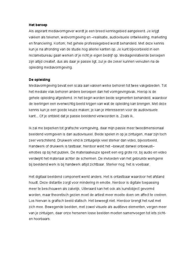 Reflectieverslag | PDF