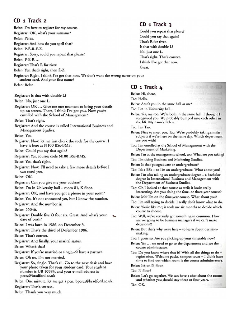 Achieve IELTS - U1 Script | PDF