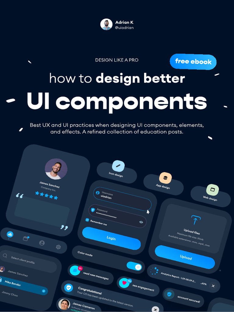 How To Design Better Ui Components | PDF | Icon (Computing) | Brand