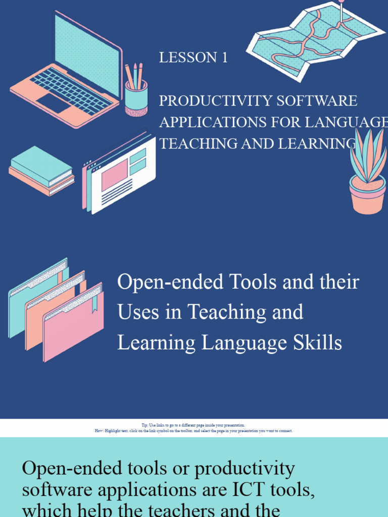 Lesson 1 Productivity Software Applications For Language Teaching and Learning | Download Free ...